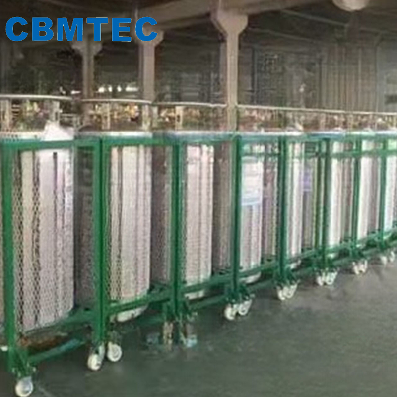 Horizontal Wheel-Type Cryogenic Lo2 Lar, Lco2 Gas Cylinders - Buy ...